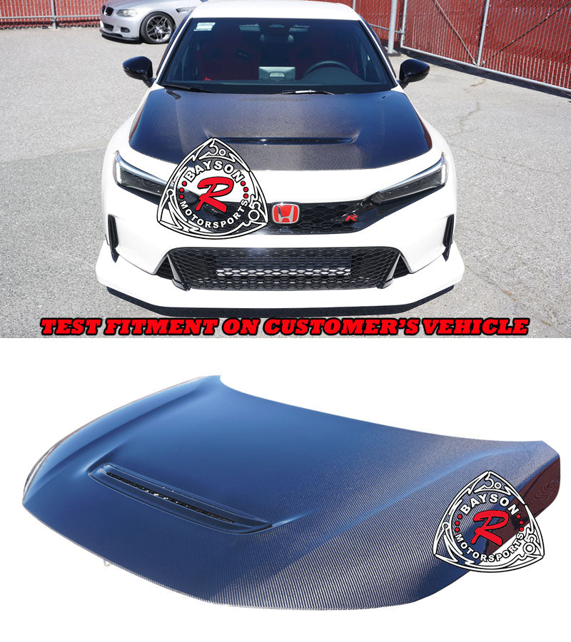 Honda Civic Type-R FL5 Carbon Fiber Hood (2023-2025) OE Style – Bayson ...