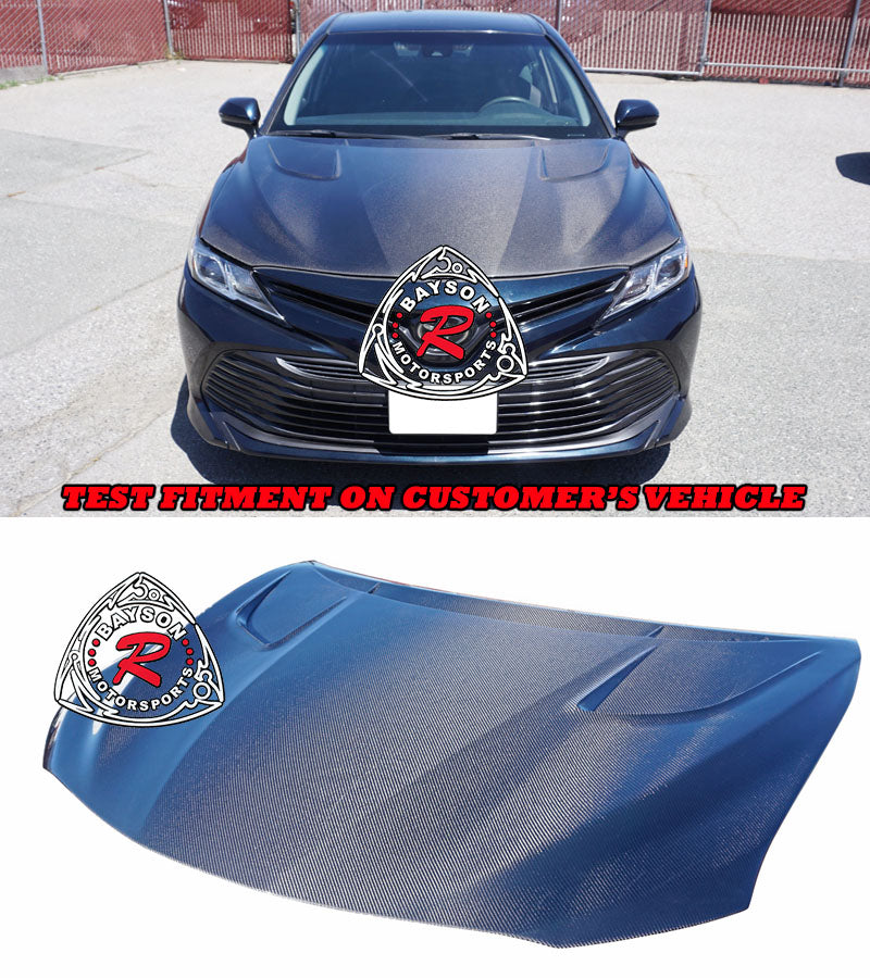 Toyota Camry Carbon Fiber Hood (2018-2024) ZR Style – Bayson R Motorsports