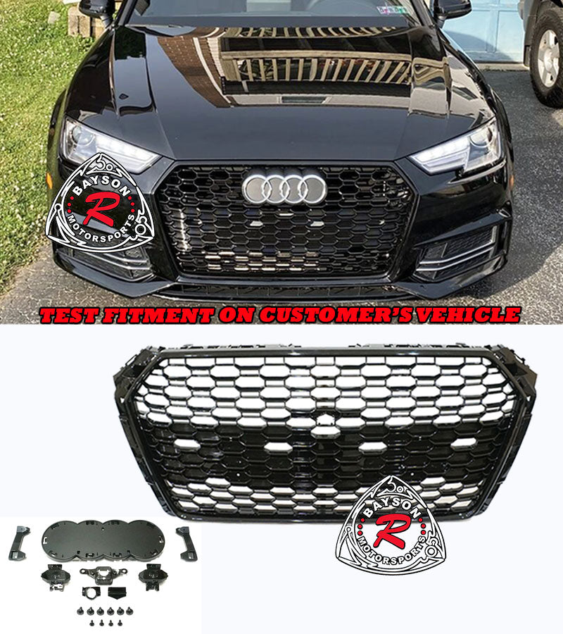 Audi A4 S4 B9 Front Grille (2017-2019) RS4 Style – Bayson R Motorsports