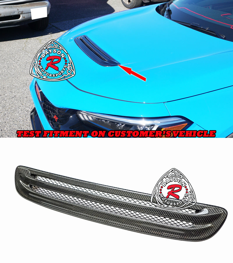 Honda Civic Type-R FL5 (2023-2025) Carbon Fiber Hood Vent OE Style ...