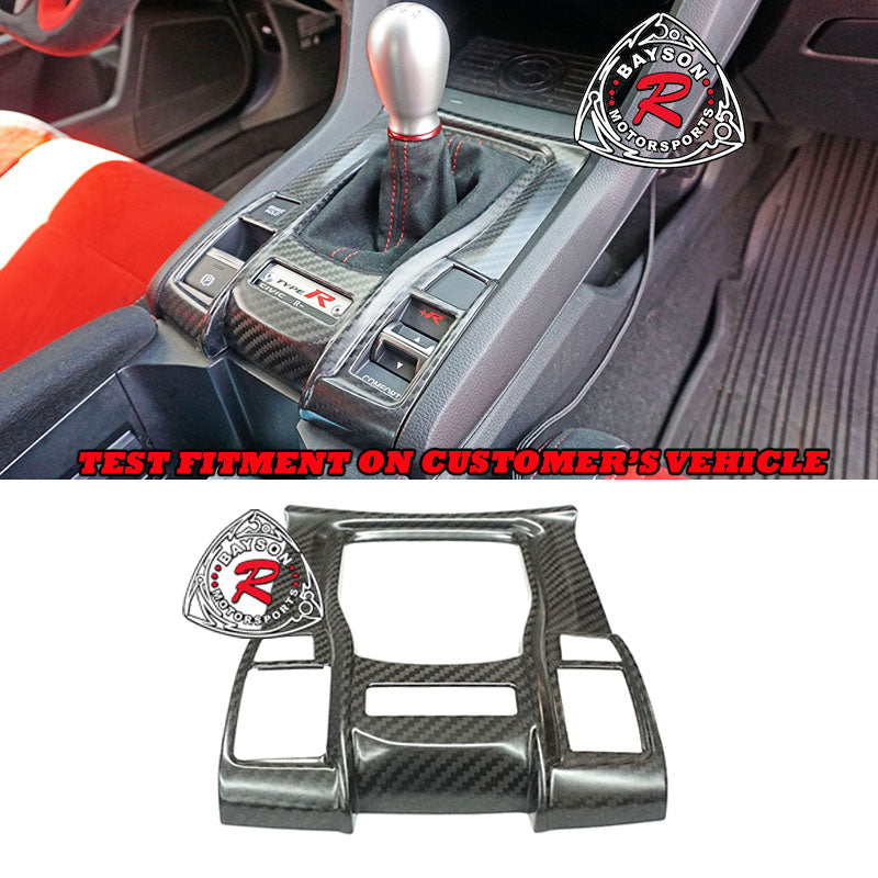 Honda Civic Type-R FK8 (2017-2021) Shift Boot Cover Matte Dry Carbon ...